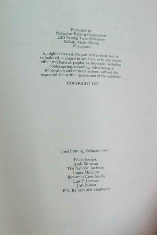 CROWNING THE LAND: The History of Philippine Packing Corporation By ...