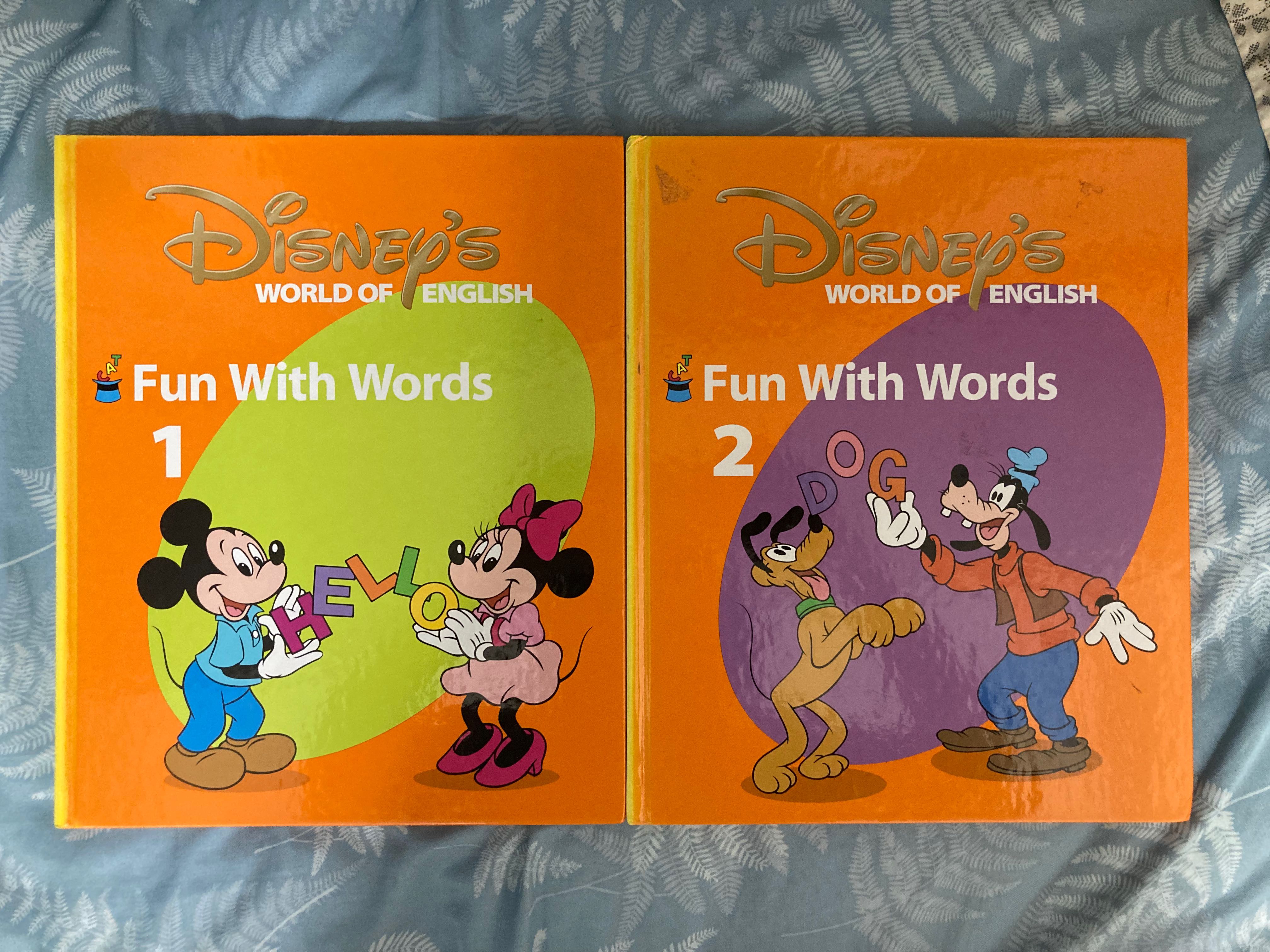 Disney’s World of English-Fun with Words 1&2, 興趣及遊戲, 書本 & 文具, 小朋友書 - Carousell