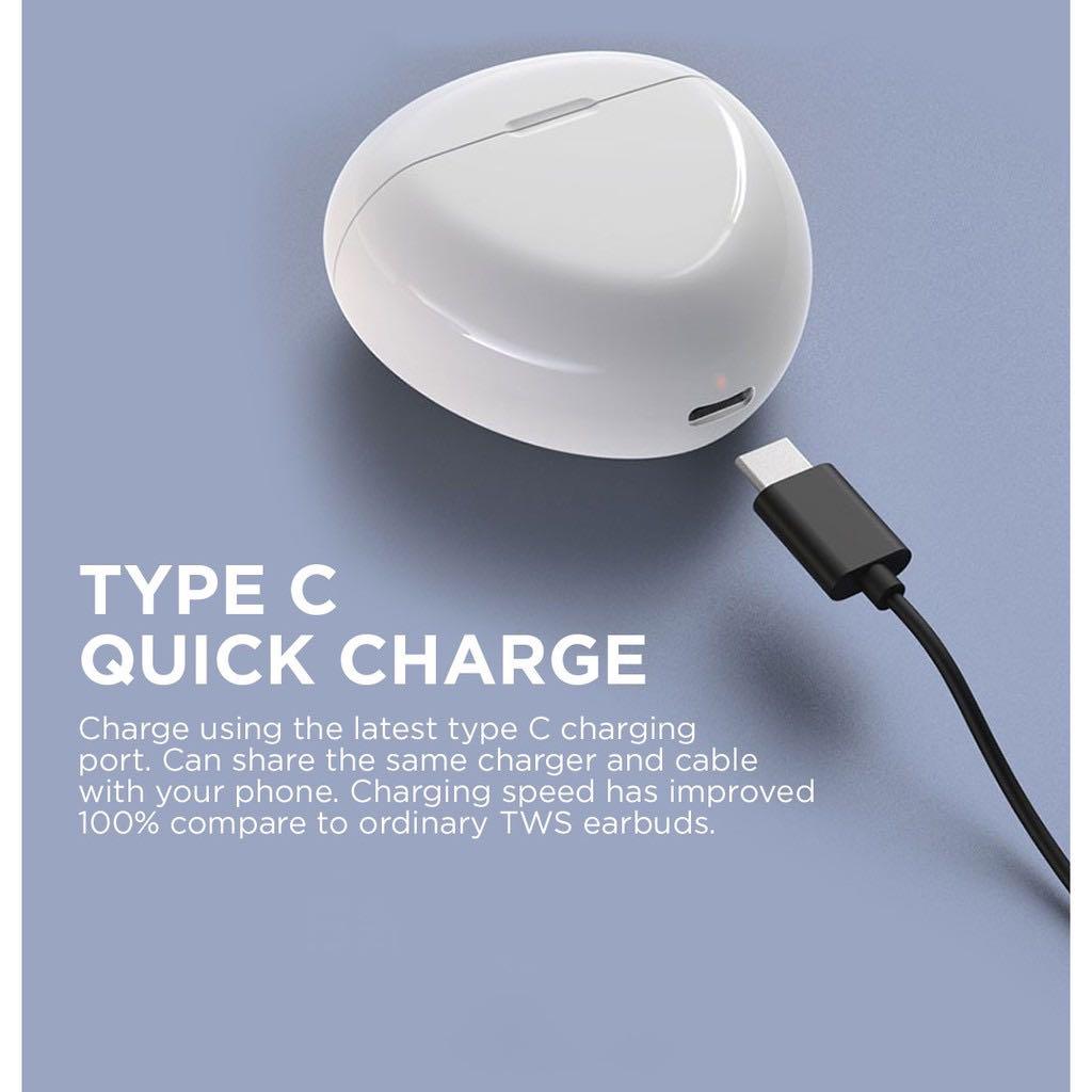 Edifier x6 black earphone TWS Bluetooth 5.0, Audio, Earphones on Carousell