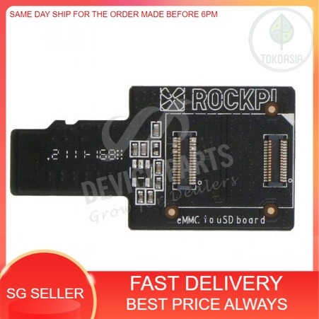 (SG STOCK) EMMC to USB Board Micro SD Adapter for RK3399 Board Rock Pi ...