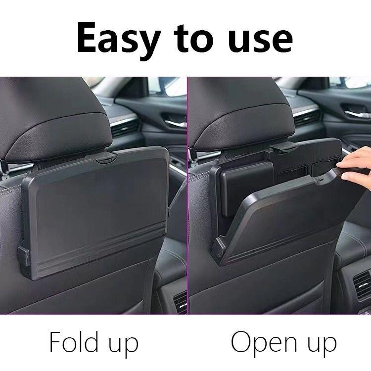 Foldable Car Food Tray With Bottle Cup Holder Steering Wheel Table Car ...