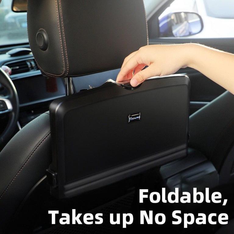 Foldable Car Food Tray With Bottle Cup Holder Steering Wheel Table Car ...