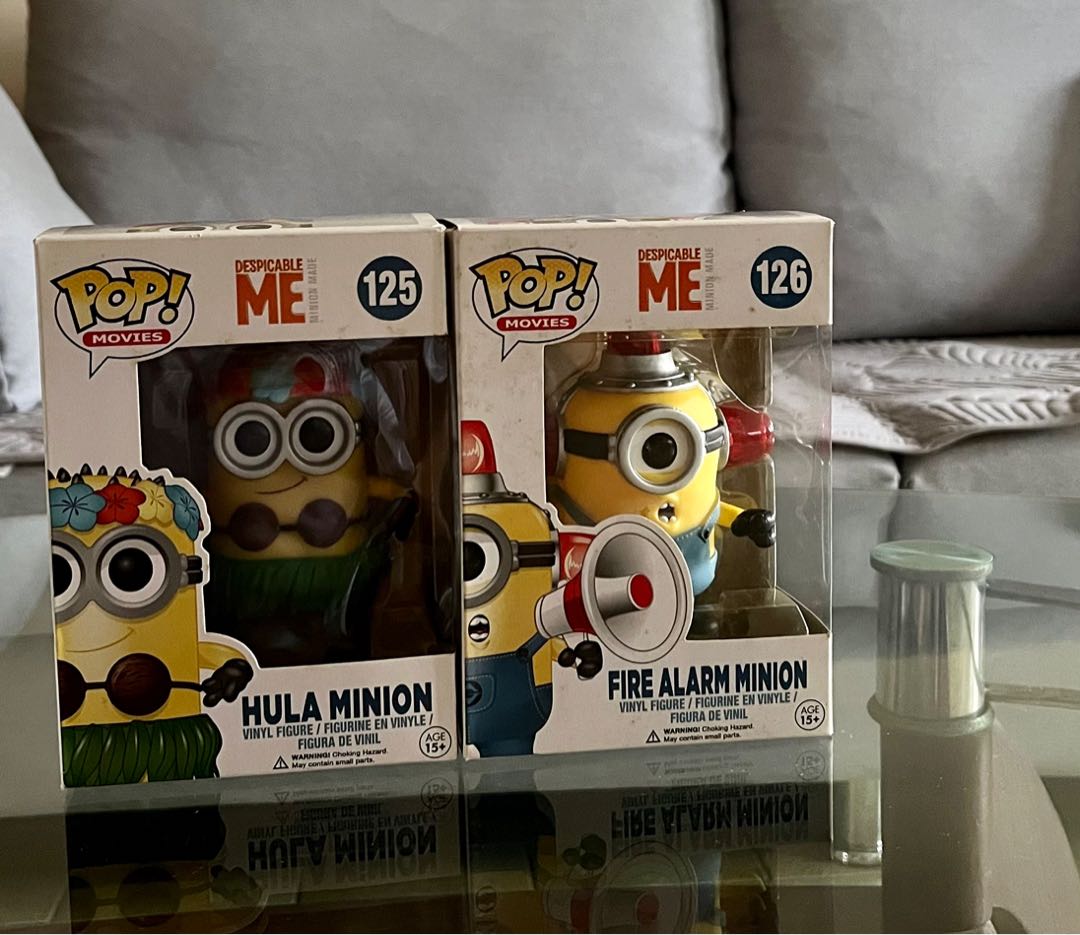 Funko Pop Despicable Me Minion Series 125 & 126, Hobbies & Toys, Toys ...