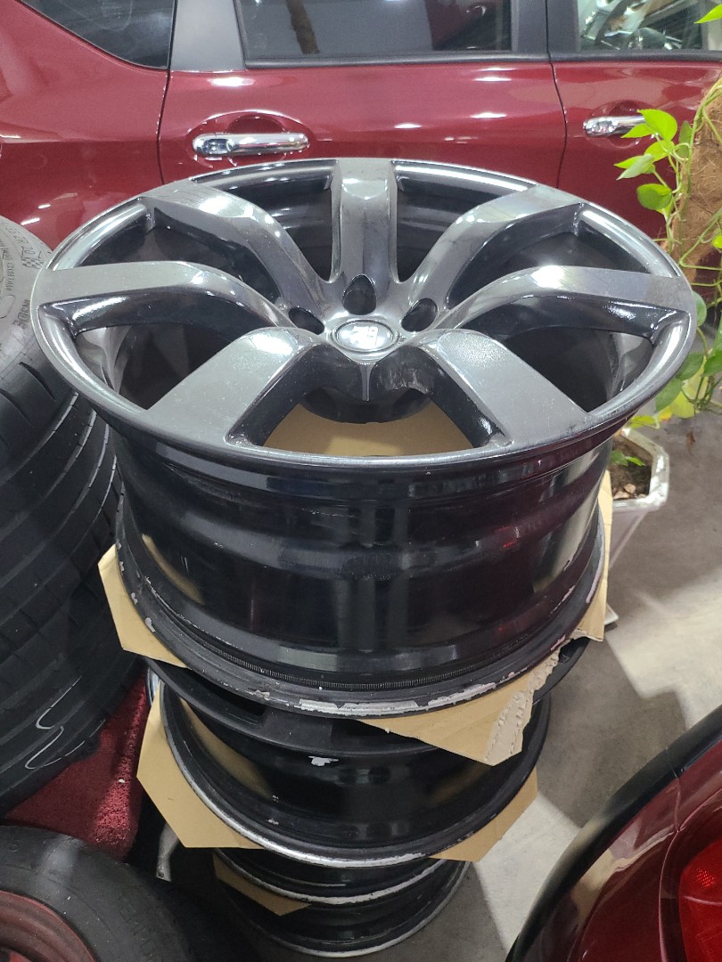 GTR R35 Stock Rims, Car Accessories, Tyres & Rims on Carousell