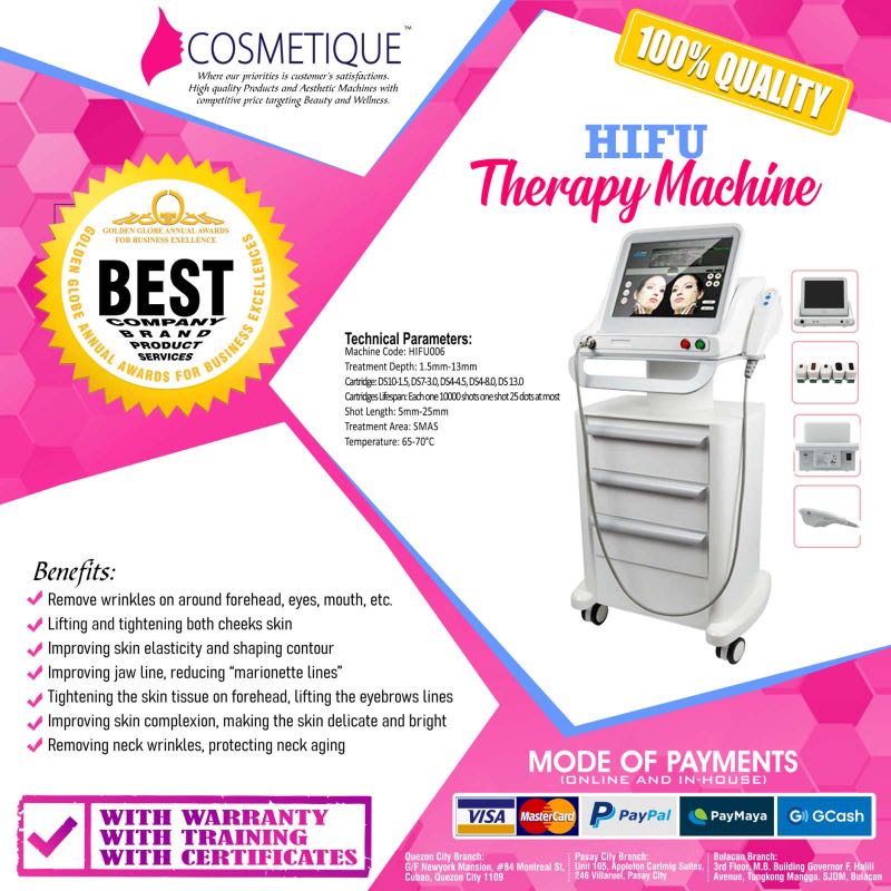 Hifu Face Lifting Body Contouring Slimming Machine With Certificates ...