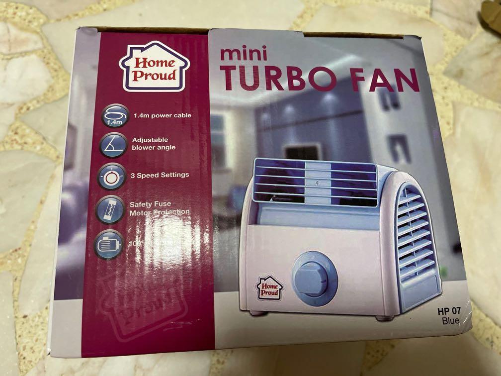 Home proud mini turbo fan, Furniture & Home Living, Lighting & Fans ...