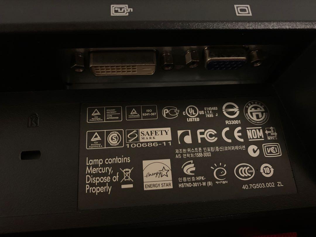 HP Monitor S2021a, Computers & Tech, Parts & Accessories, Monitor ...