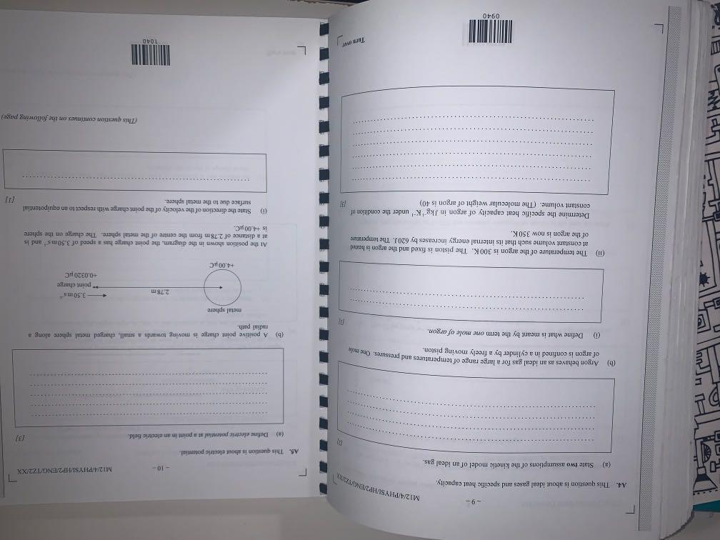 IB physics Past paper bundle Paper 2, Hobbies & Toys, Books & Magazines ...