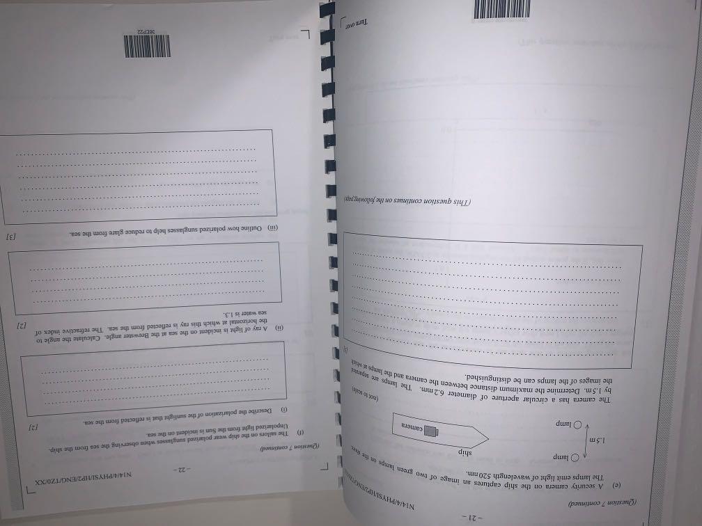 IB physics Past paper bundle Paper 2, Hobbies & Toys, Books & Magazines ...