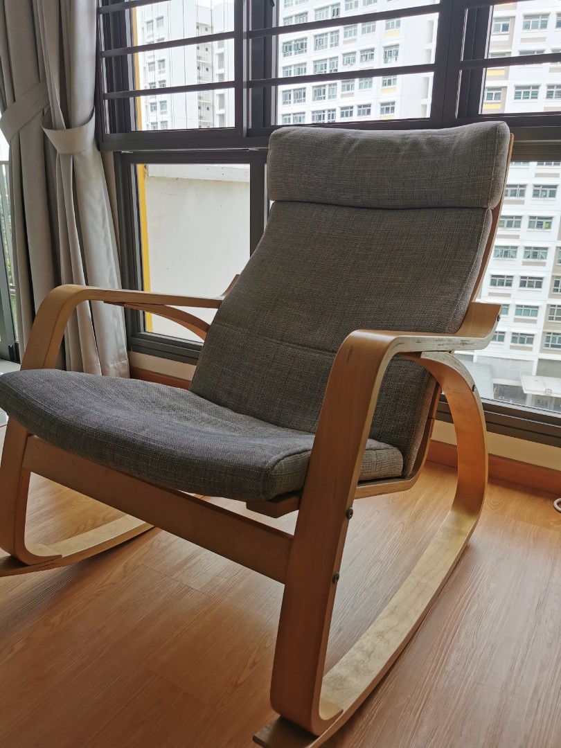 IKEA Poang Rocking Chair, Furniture & Home Living, Furniture, Chairs on ...