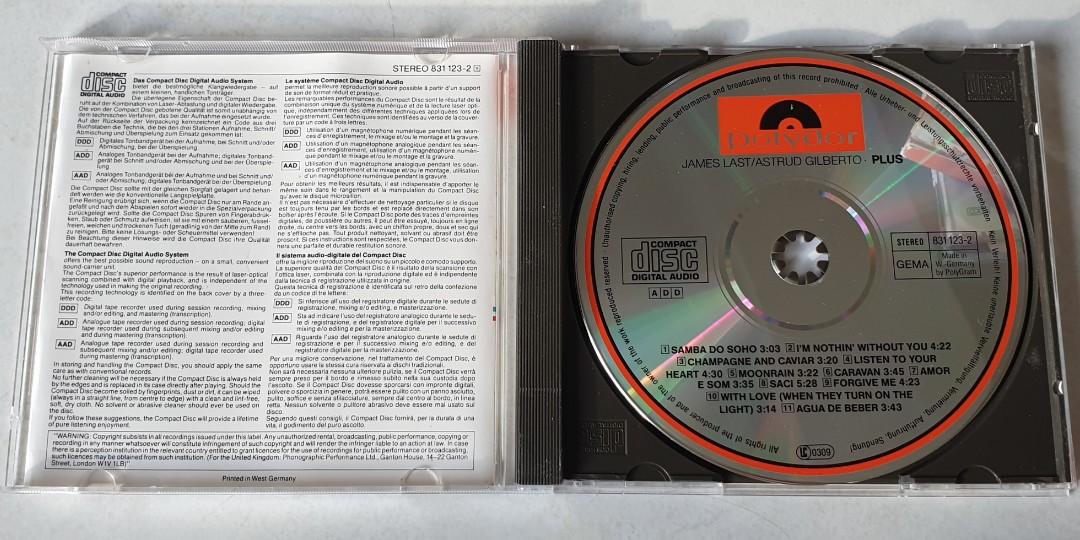James Last & Astrud Gilberto ~ PLUS ( Made In West Germany ) CD ...