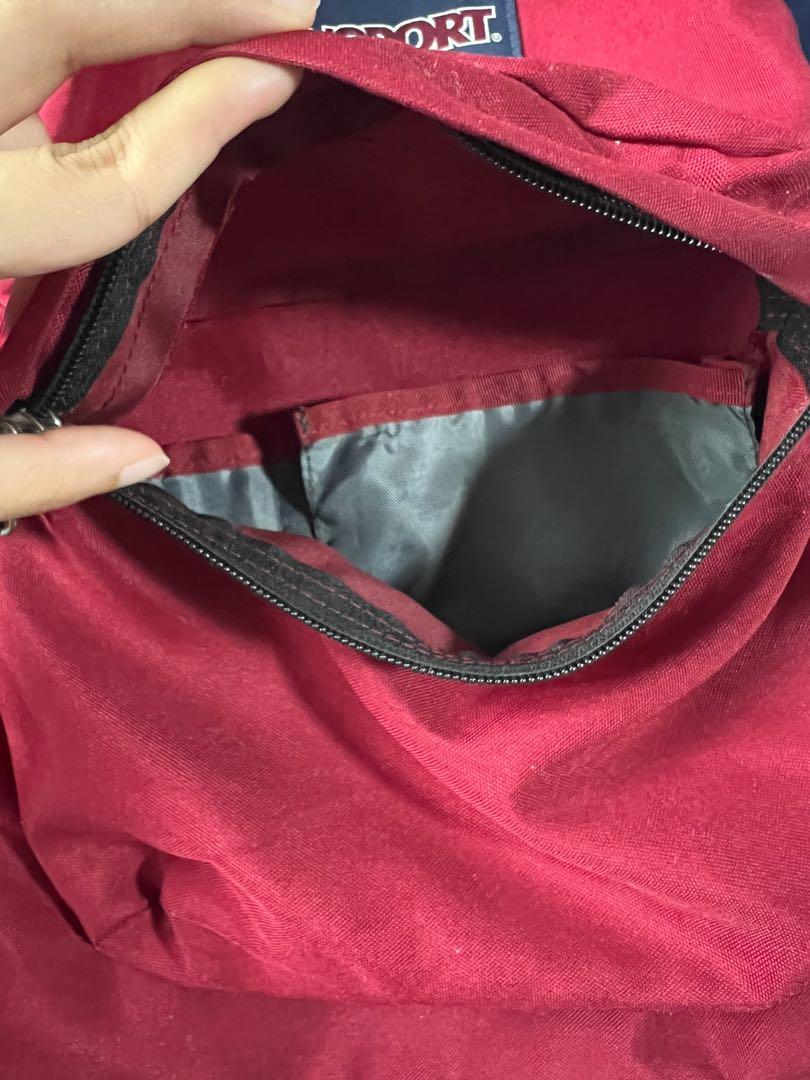 Jansport Maroon Backpack, Women's Fashion, Bags & Wallets, Backpacks on ...