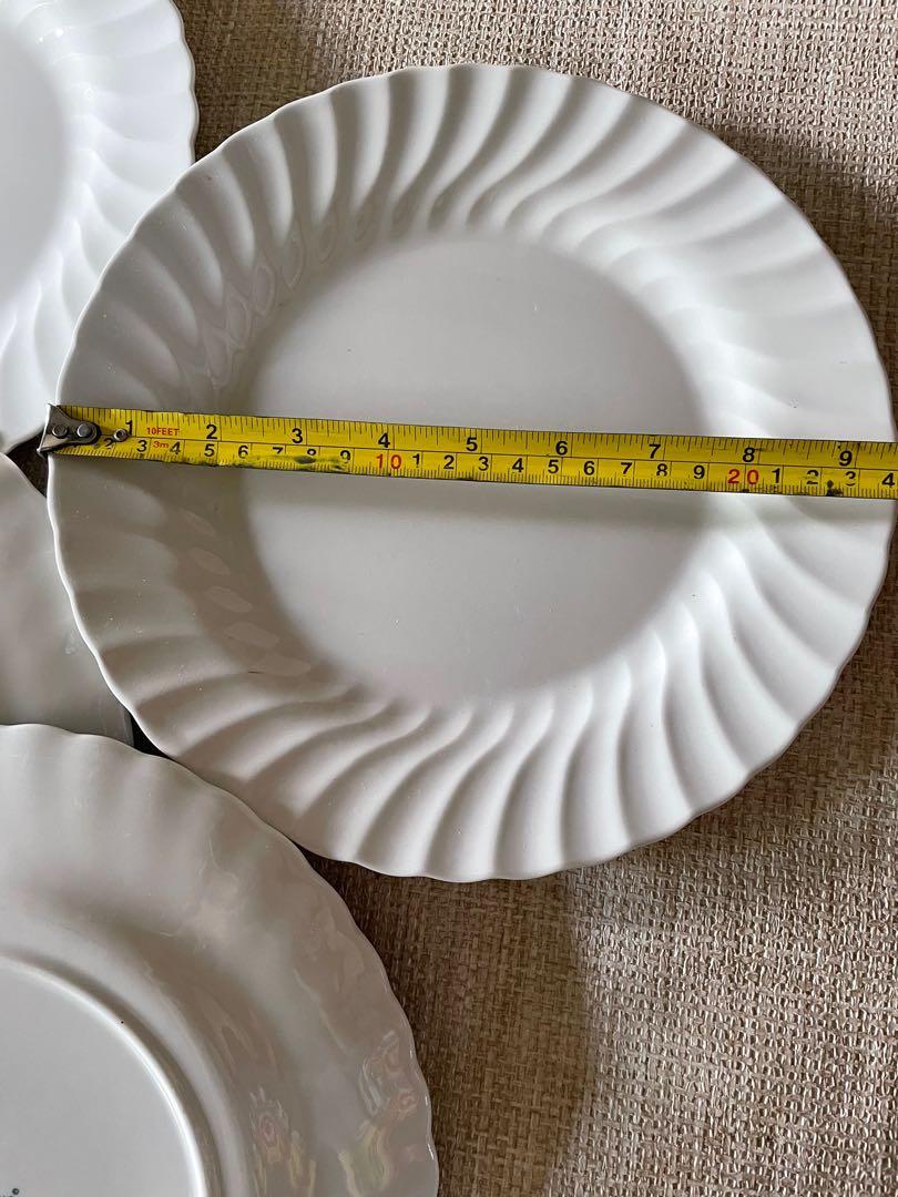 Johnson Bros Regency White Dinner Plate Set of 4, Furniture & Home ...