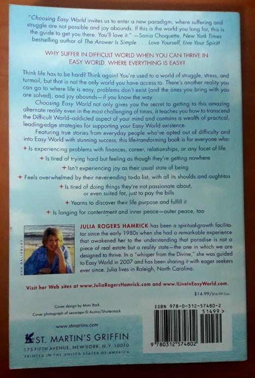 SALE! Julia Rogers Hamrick Book #16 "Choosing Easy World" Guide Book ...