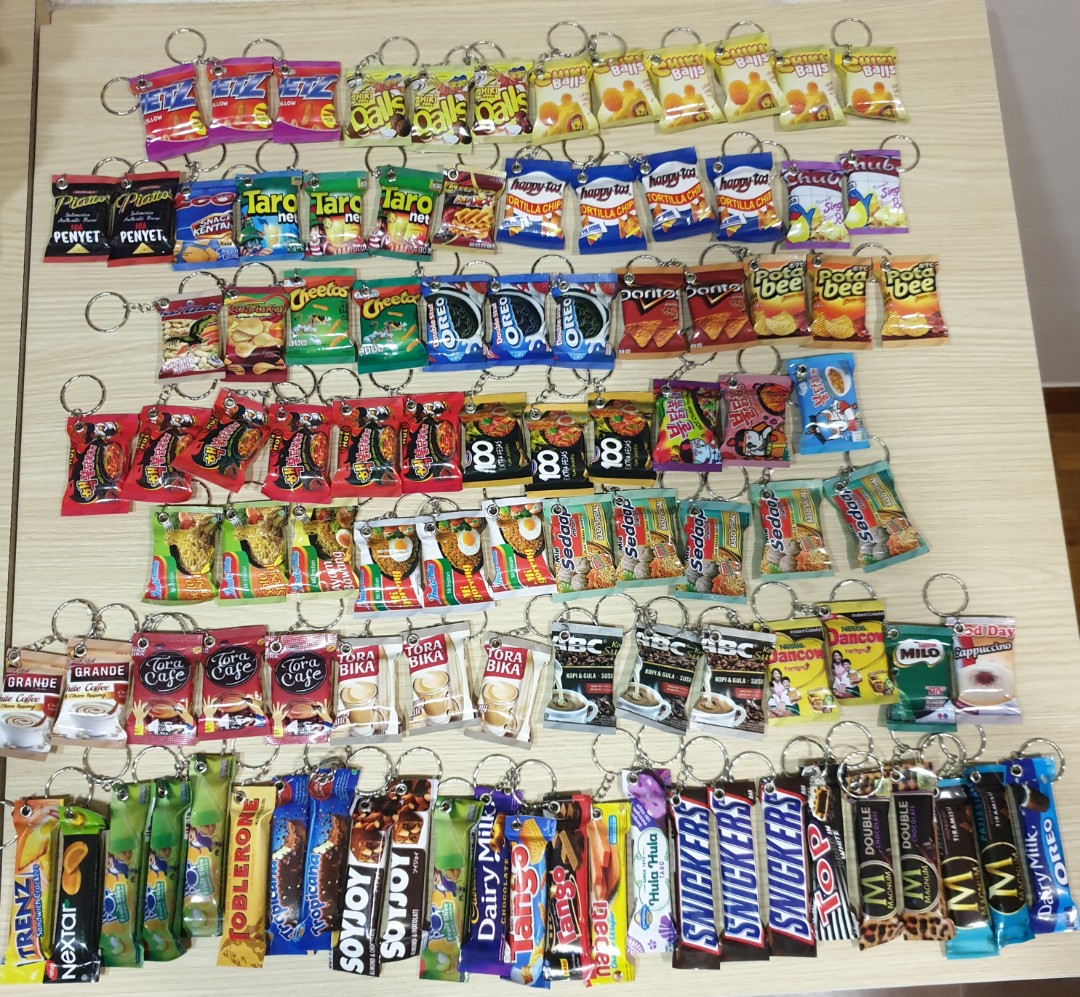 Keychains Food assorted, Hobbies & Toys, Stationery & Craft, Craft ...