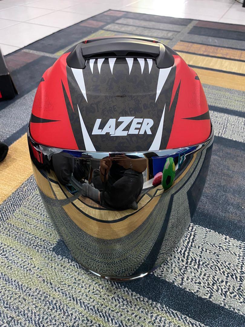 Lazer Tango SR Helmet with chrome visor, Auto Accessories on Carousell