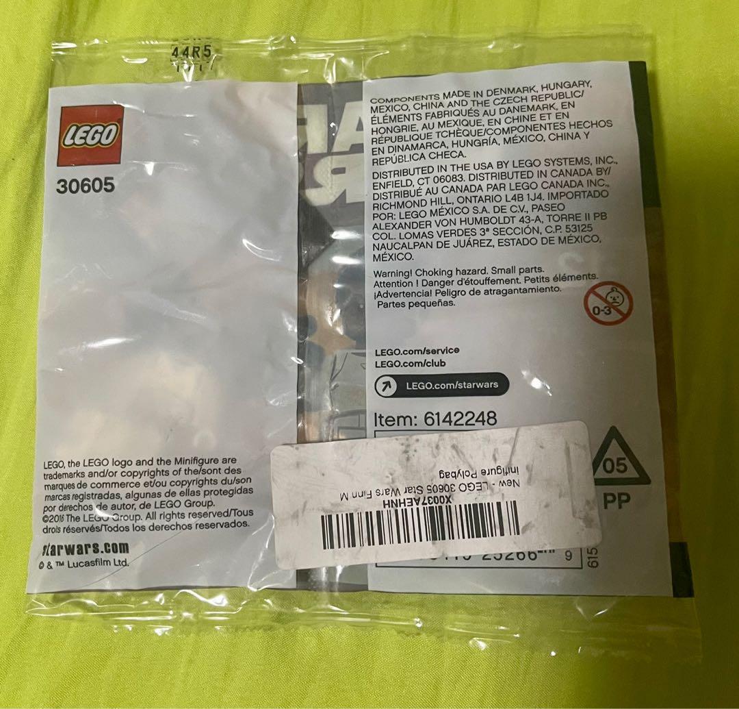 LEGO 30605 Star Wars Finn (FN-2187) Minifigure Polybag, Hobbies & Toys ...