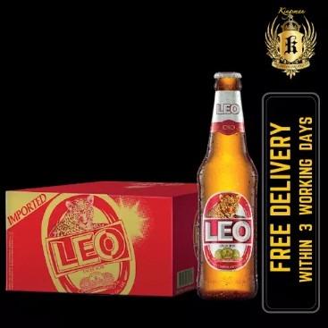 LEO Lager Beer Pint 24 x 320ml (BBD: Jan 2023), Food & Drinks ...