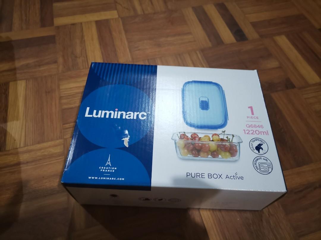 Luminarc Pure Box Active Container 1220ml, Furniture & Home Living ...