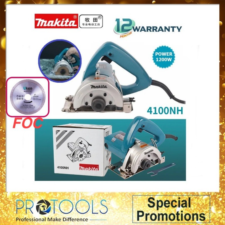 MAKITA 4100NH 1200W 110MM CUTTER - 1 YEAR WARRANTY, Furniture & Home ...