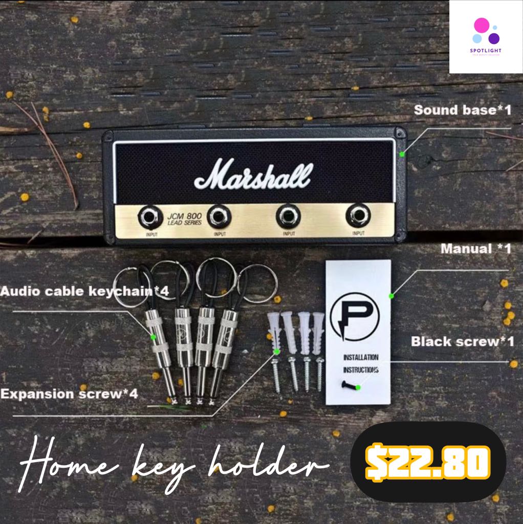 Marshall Home Key Holder, Furniture & Home Living, Home Decor, Other ...