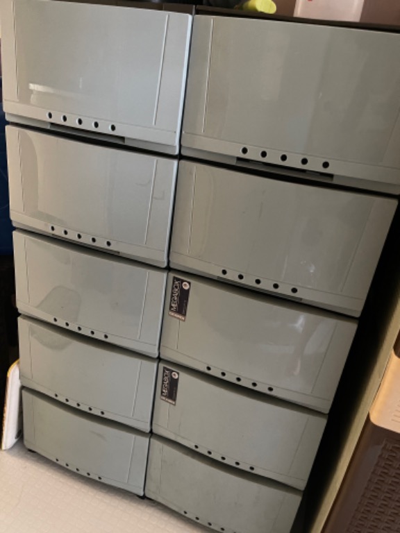 Megabox Cabinet (5 layers set of 2) Php 600 each, Furniture & Home ...