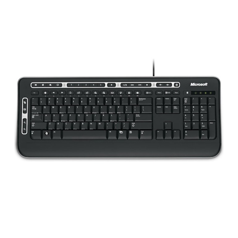 Microsoft Digital Media Keyboard 3000 (Black/White), Computers & Tech ...