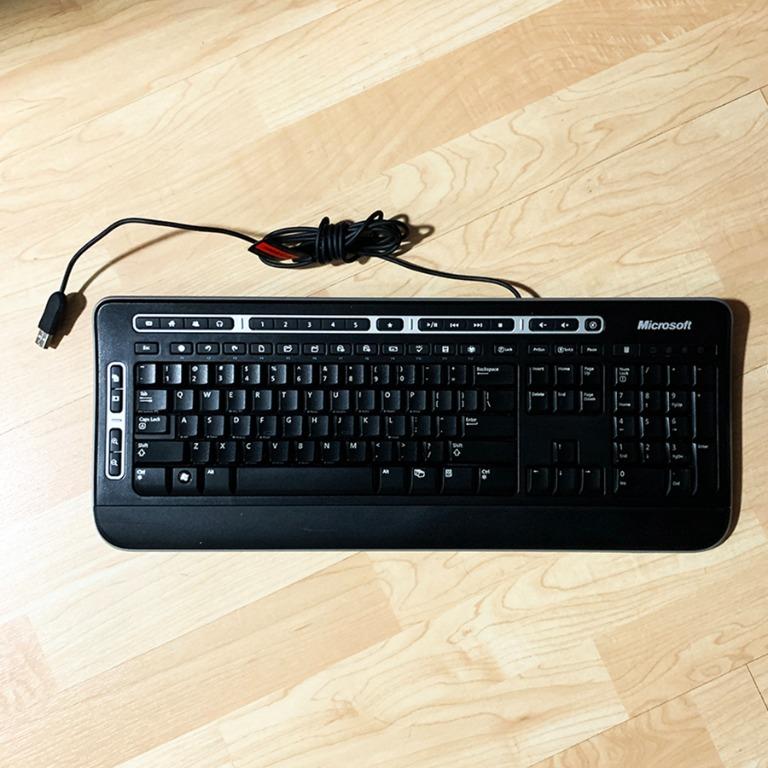 Microsoft Digital Media Keyboard 3000 (Black/White), Computers & Tech ...