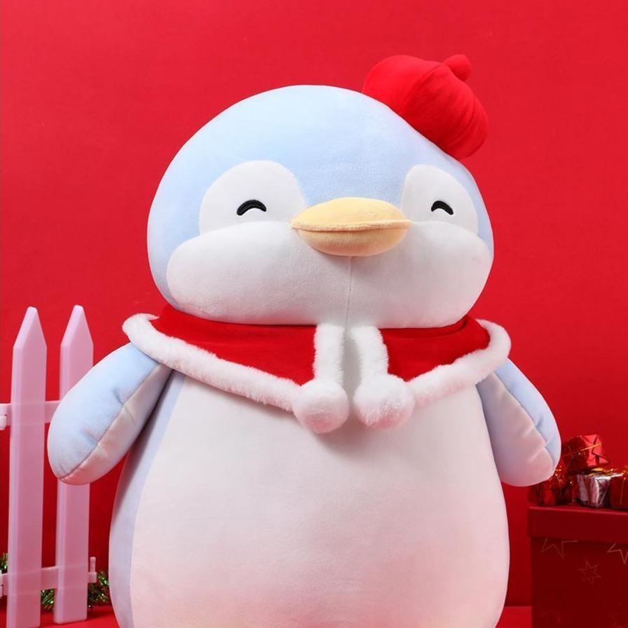Miniso Blue Penguin Plush Soft Toy (Christmas Edition 2021), Hobbies ...
