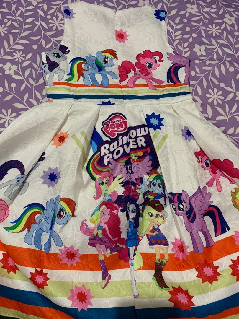 MLP My little pony dress size 130, Babies & Kids, Babies & Kids Fashion ...
