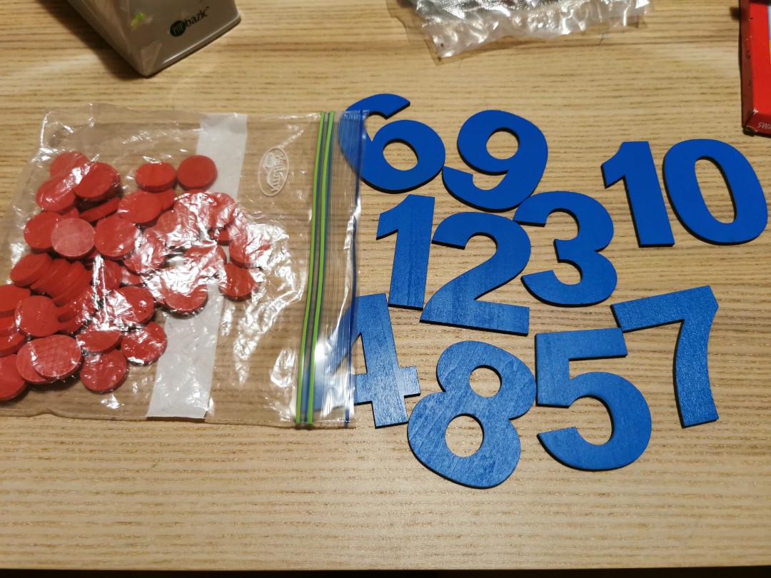 Montessori math numbers, Hobbies & Toys, Toys & Games on Carousell