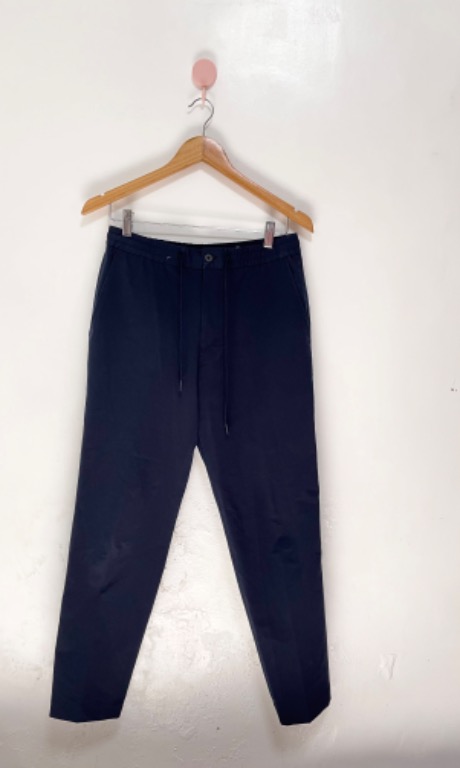Navy blue string pants, Women's Fashion, Bottoms, Jeans on Carousell