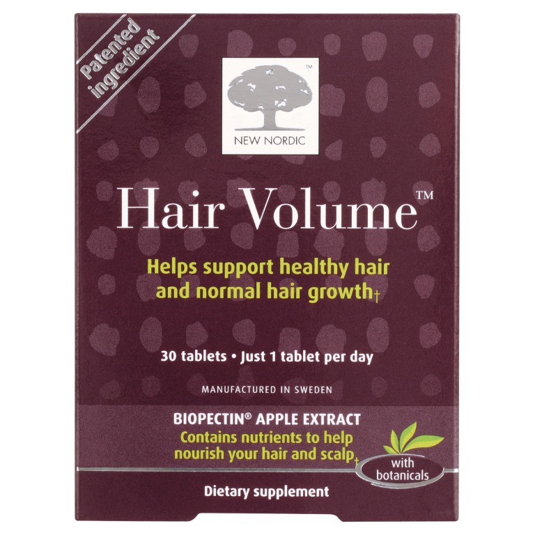 New Nordic Hair Volume Tablets | Biopectin Apple Extract for Naturally ...