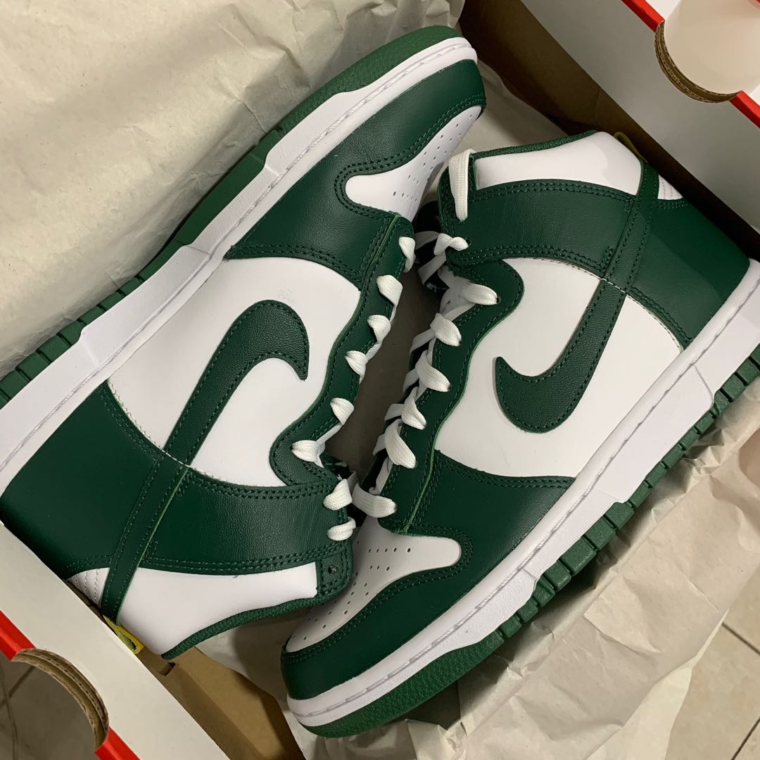 Nike dunk high - Noble Green, Men's Fashion, Footwear, Sneakers on ...