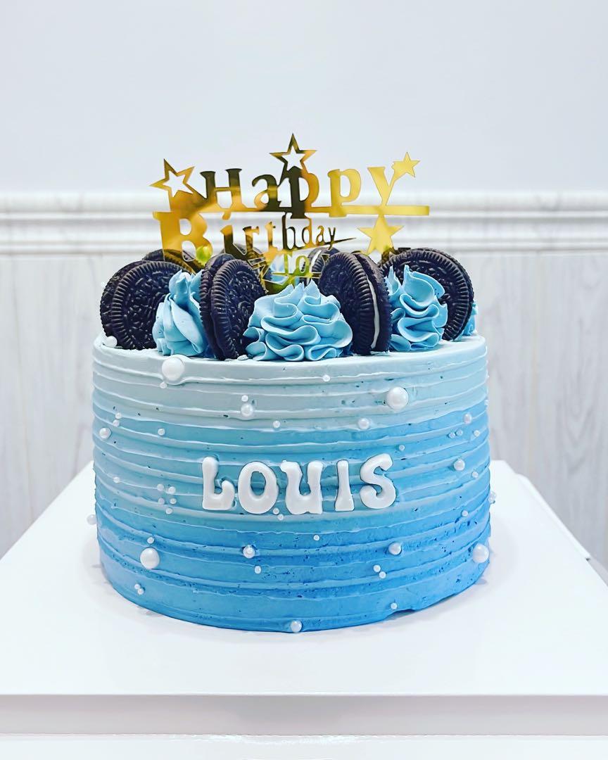 blue oreo cake