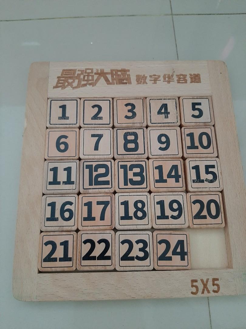 Papan angka 5 x 5, Toys & Collectibles, Permainan Papan & Kartu di ...