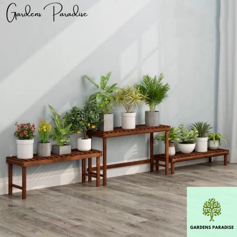 Plant Rack Plant Display Step Stand Plant Rack Plant Stand Wooden Plant ...