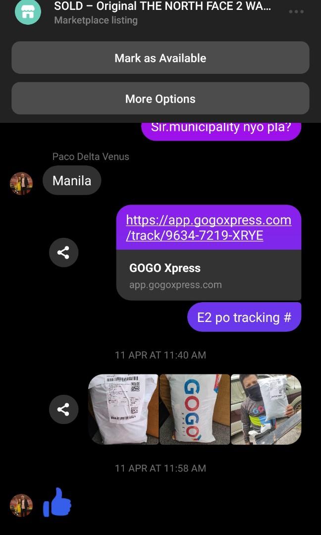 Proof of transaction, Announcements on Carousell
