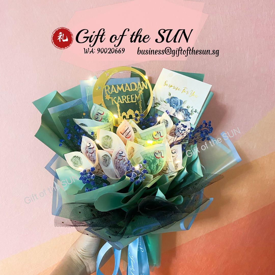 Hari Raya Flower / Money Flower Bouquet / Money Raya, Hobbies & Toys ...