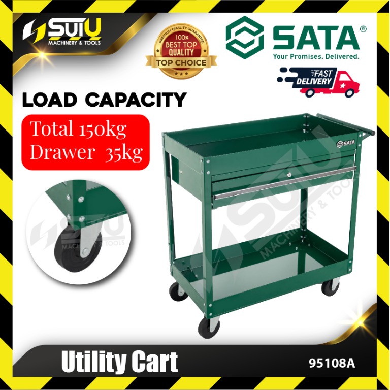 SATA 95108A 33" Utility Cart / Trolley, Furniture & Home Living, Home ...