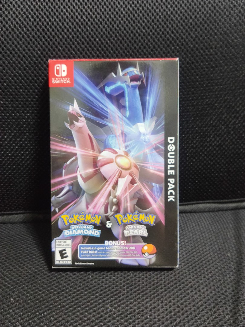 (Sealed) double Pack pokemon brilliant diamond & shining pearl, Video ...