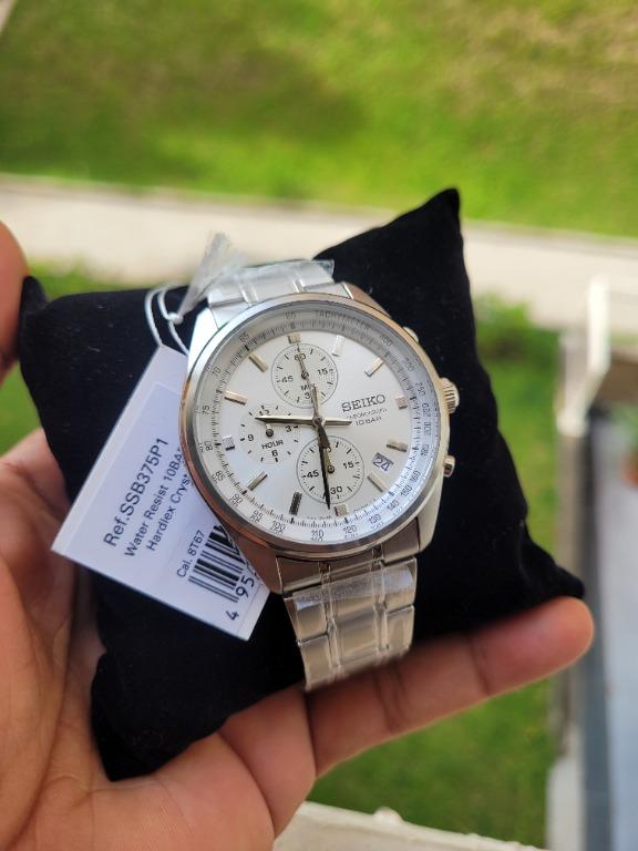 Seiko SSB375P1 Chronograph Tachymeter Watch SSB375P SSB375 TS Set Full ...