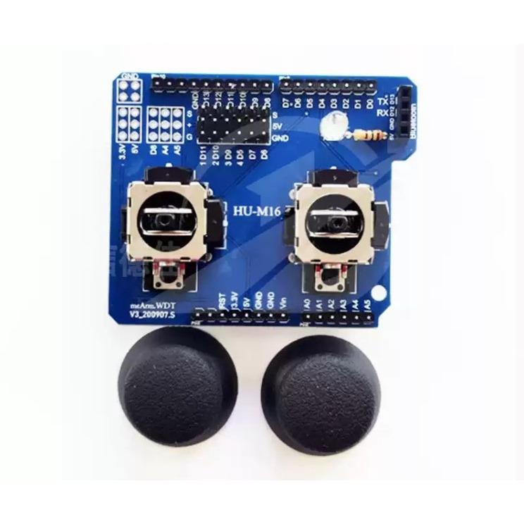 (SG STOCK) Dual PS2 Joystick Button Module Shield compatible with UNO ...