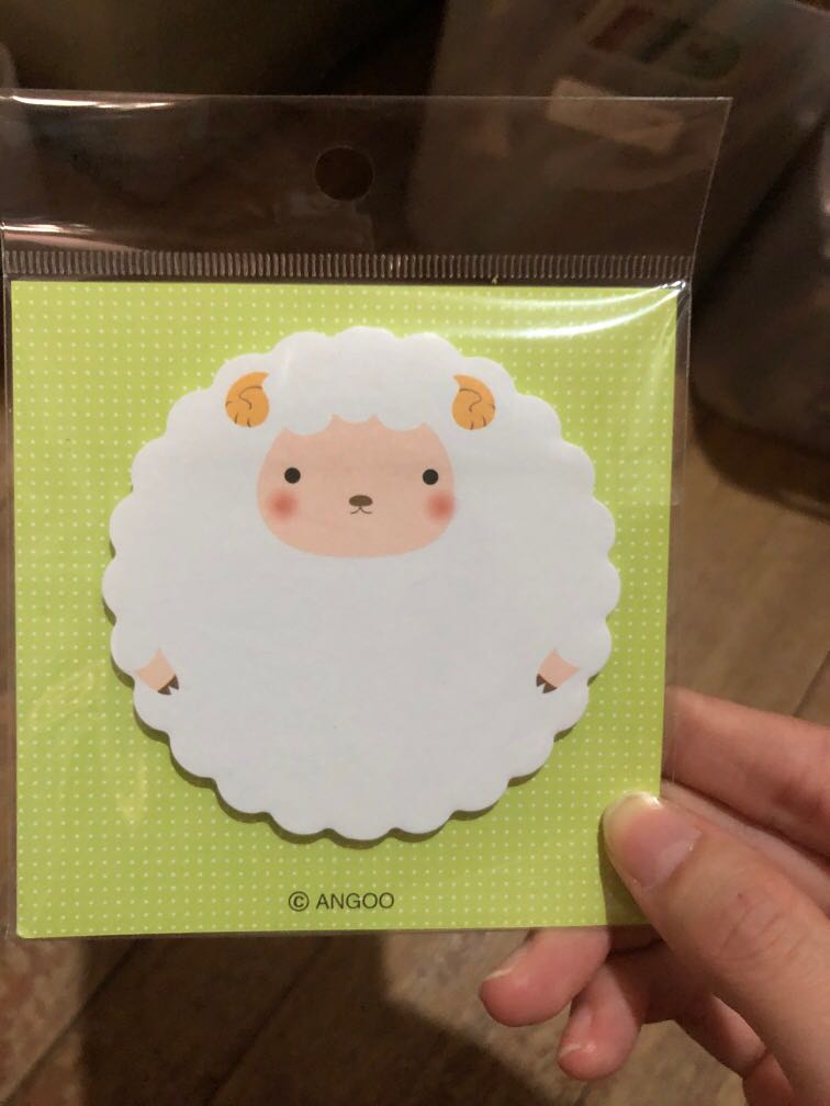 Sheep sticky note, Hobbies & Toys, Stationery & Craft, Other Stationery ...