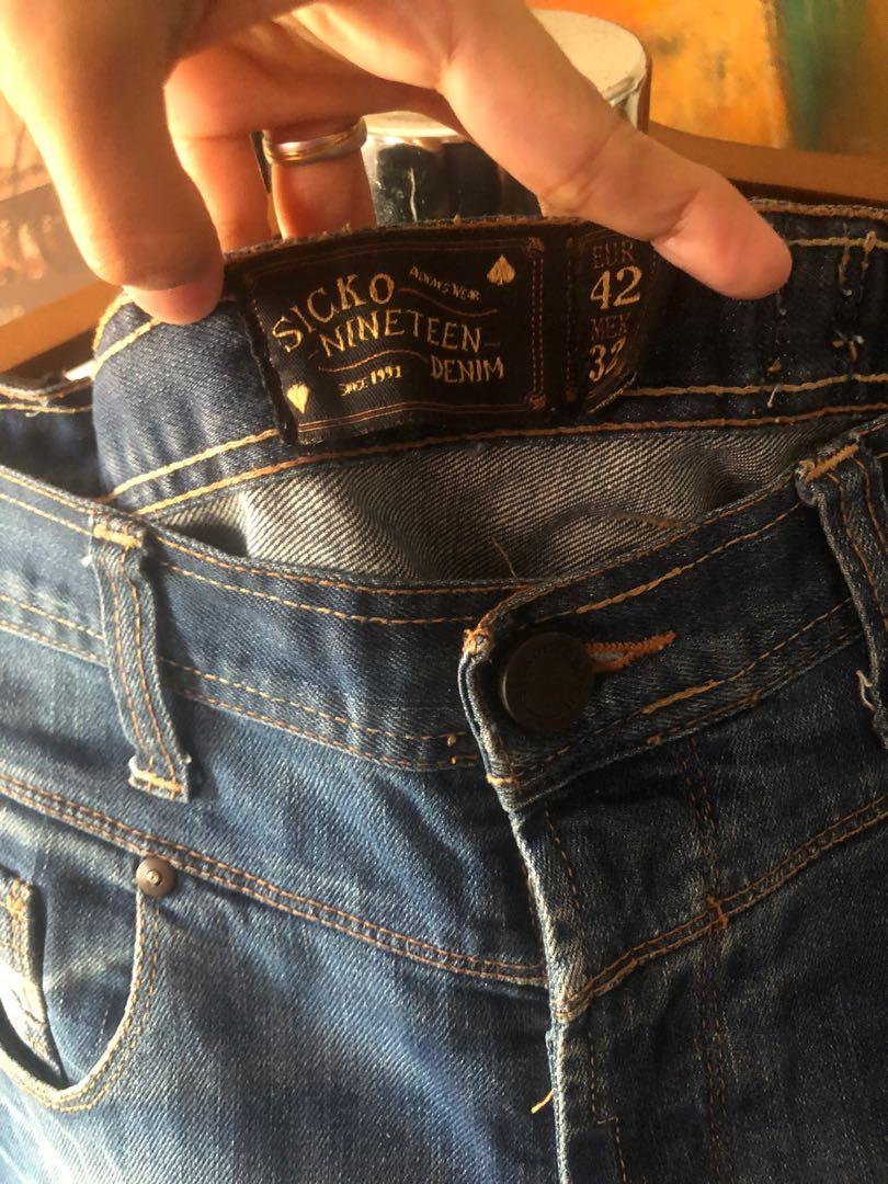 Sicko Denim Jeans, Men's Fashion, Bottoms, Jeans on Carousell