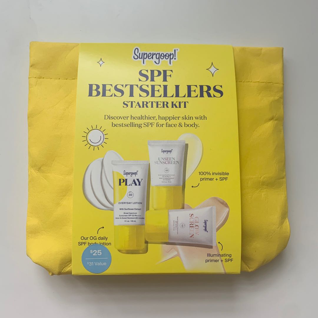 Supergoop SPF Bestsellers Starter Kit, Beauty & Personal Care, Face ...