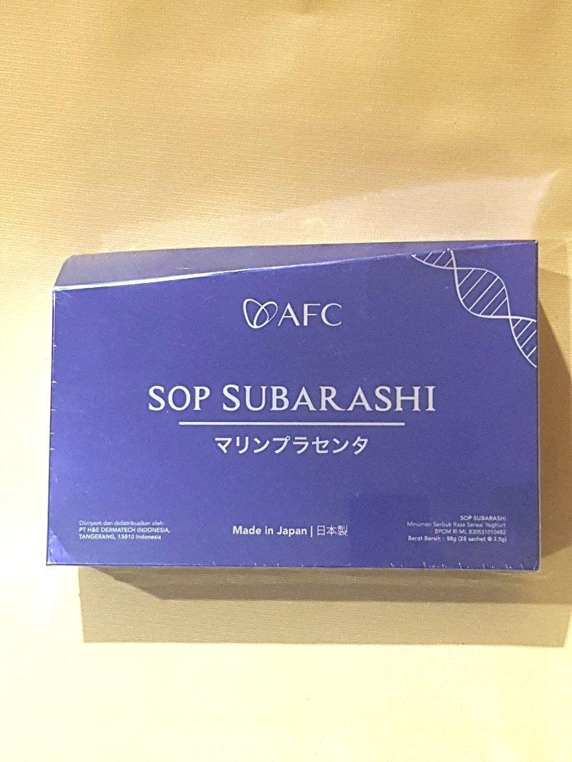 Suplemen SOP Subarashi ( AFC ), Kesehatan & Kecantikan, Kulit, Sabun ...