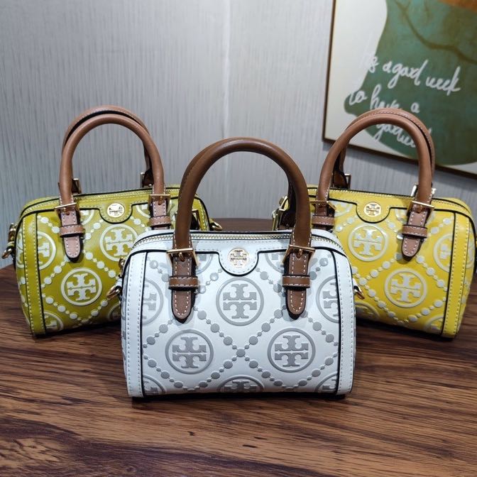 Tory Burch Monogram Boston Bag, Women's Fashion, Bags & Wallets, Cross ...