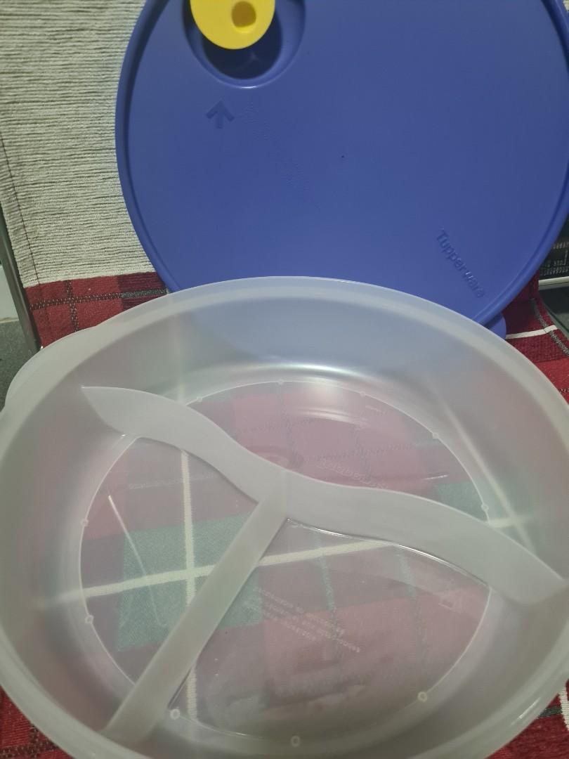 Tupperware Large Crystalwave Divided Dish, Furniture & Home Living ...