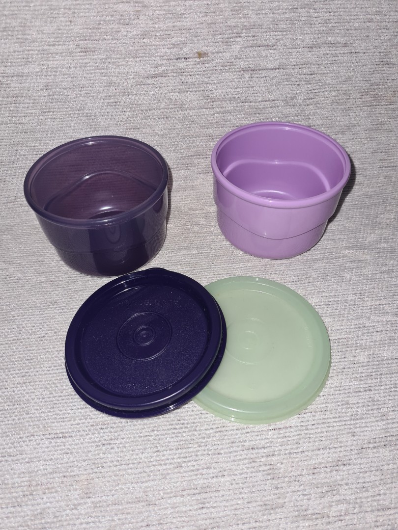 Tupperware Snack Cup set 110ml, Furniture & Home Living, Kitchenware ...